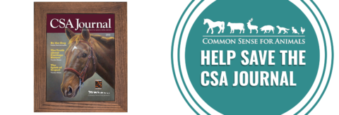 Help Save the CSA Journal - Common Sense for Animals